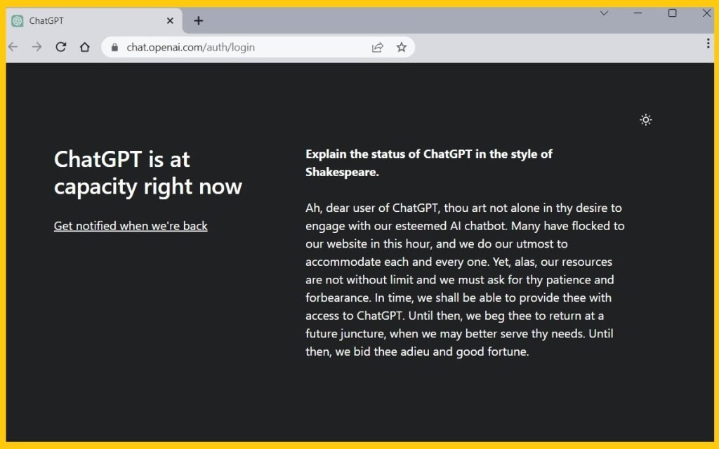ChatGPT Capacity Issue Resolution ChatGPT Capacity Issue Resolution